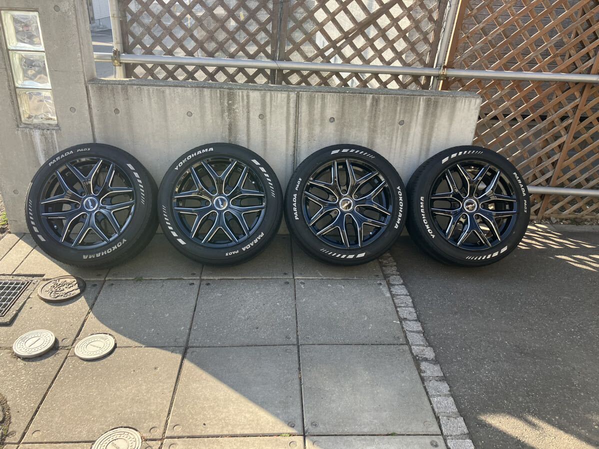 【傷や汚れあり】ハイエース 200系 18インチホイール FLEX DELF-01 18x8 +38 ブラックミーリング ヨコハマ パラダ PA03 ホワイトレター225/50R18の落札情報 ...