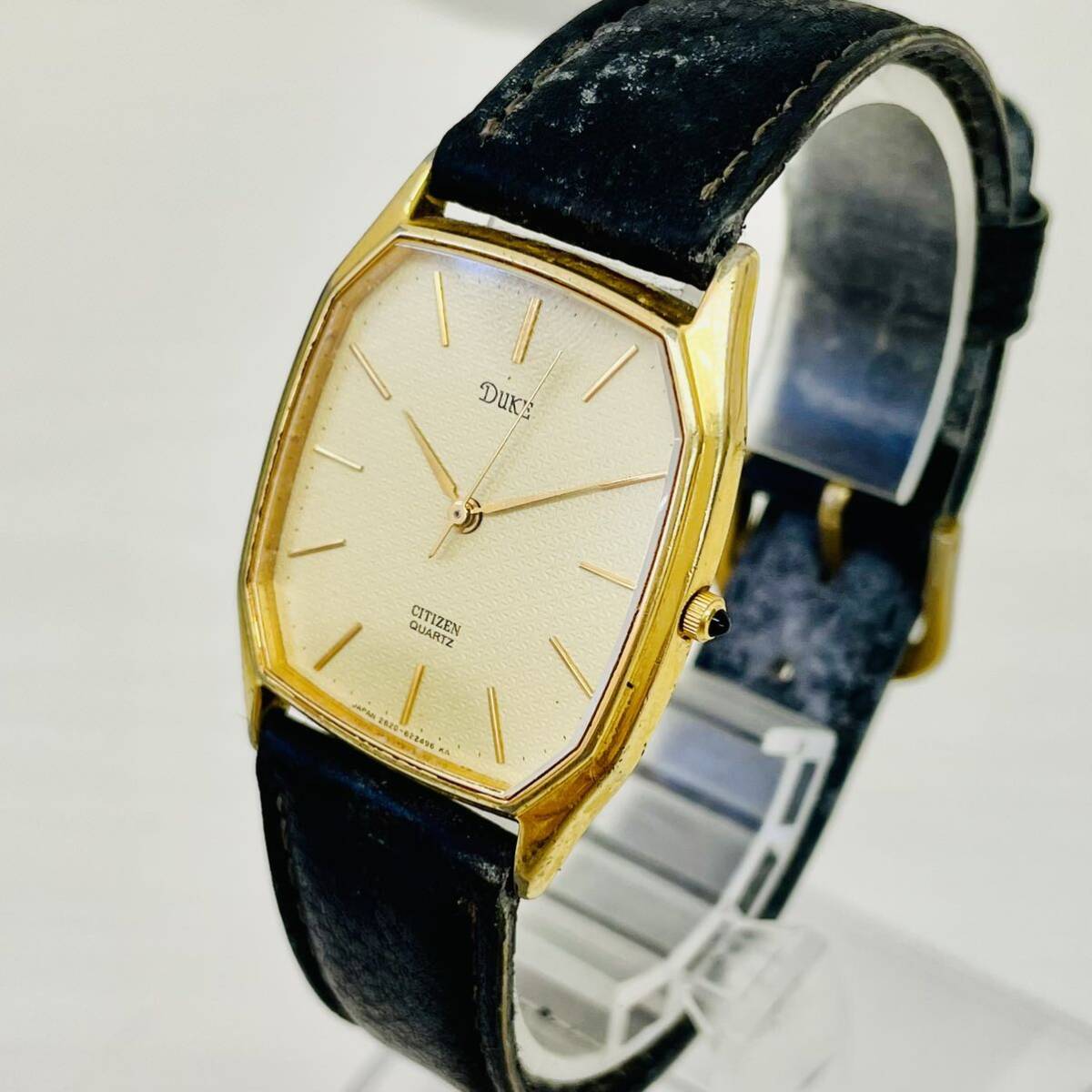 【全体的に状態が悪い】156 CITIZEN シチズン DUKE 2833-266196 TA 610389 メンズ腕時計 腕時計 時計 金 ...