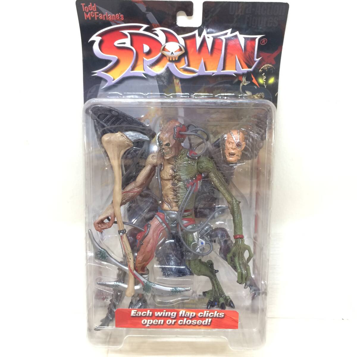【目立った傷や汚れなし】☆Mc FARLANE TOYS SPAWN スポーン アクションフィギュア 12 RE-ANIMATED SPAWN リアニメイテッド アメコミ 未開封 保管 現状品 ...