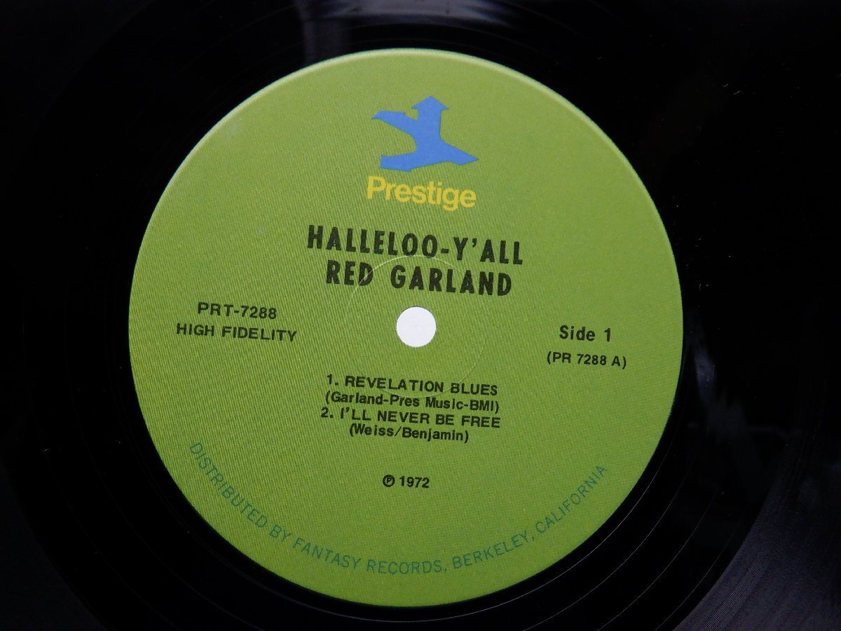 【やや傷や汚れあり】Red Garland「Halleloo-Y'-All」LP（12インチ）/Prestige(PR 7288)/Jazzの ...