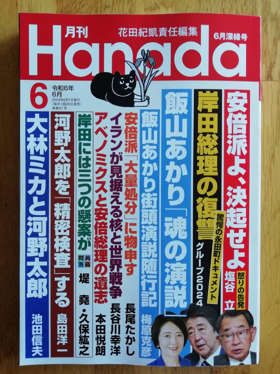 【目立った傷や汚れなし】月刊Hanada(令和6年6月号) 月刊誌／飛鳥新社の落札情報詳細 - ヤフオク落札価格検索 オークフリー
