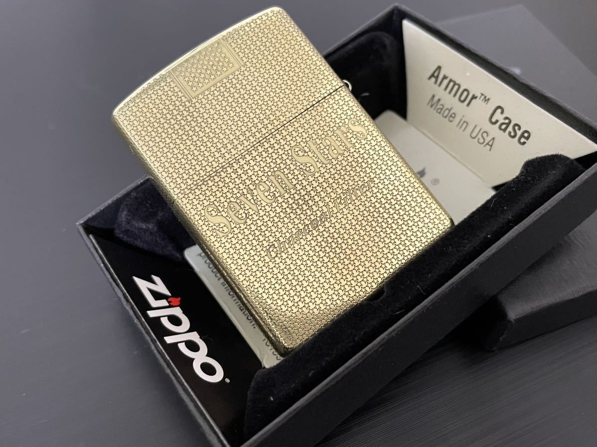 【未使用】1円 新品 Zippo Seven Stars ZIPPO ライター ジッポー オイルライター 未使用 真鍮製ゴールドの落札情報詳細 - ヤフオク落札価格検索 オークフリー