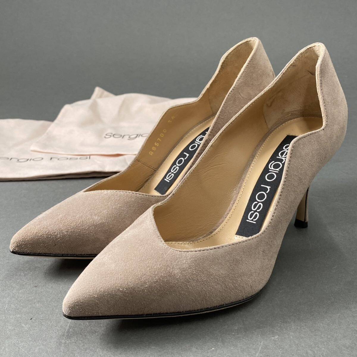 【目立った傷や汚れなし】Ge14《美品》イタリア製 sergio rossi セルジオロッシ ピンヒール ヒールパンプス ポインテッドトゥ スウェードレザー パンプス 34 女性用の落札情報 ...
