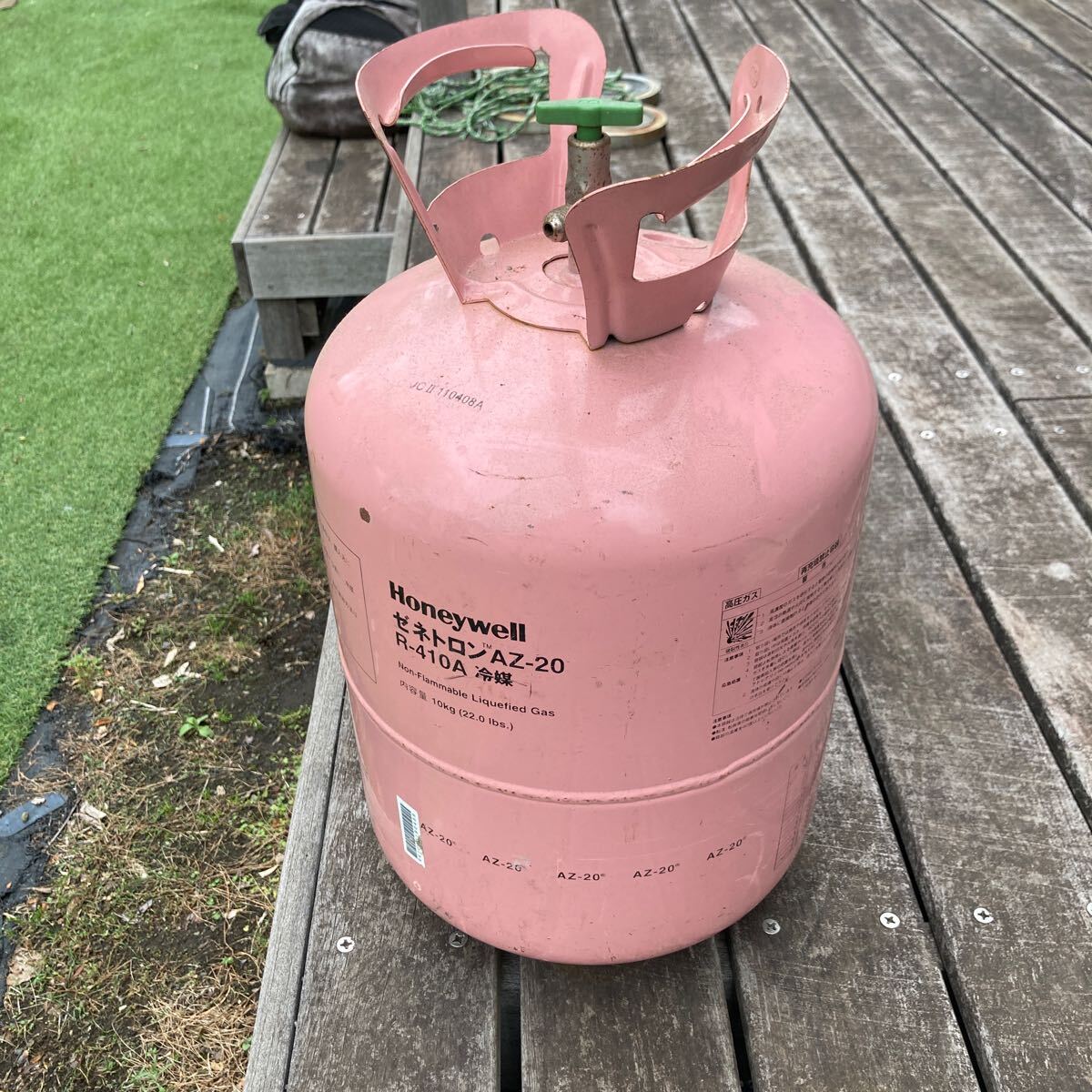 【やや傷や汚れあり】Honeywell(ハネウェル)ボンベ ゼネトロン AZ-20 R-410A 約6kg エアコンガスの落札情報詳細 ...