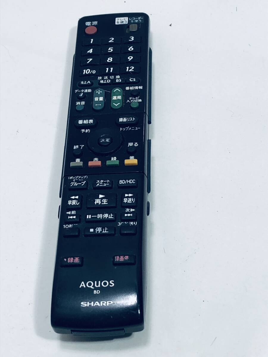 【傷や汚れあり】【シャープ 純正 リモコン QM02】動作保証 即日発送 GA684PA ブルーレイ BD-HDW30/BD-HDW25/BD ...