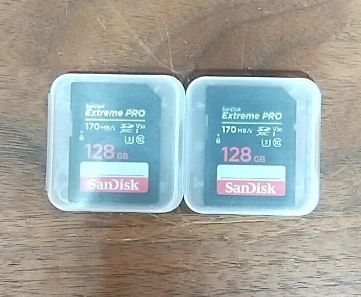 【目立った傷や汚れなし】【2個セット】SanDisk SDカード 128GB Extreme PRO 170MB/s パソコン ゲーム カメラ SDXC ⑨の落札情報詳細 - ヤフオク落札価格 ...