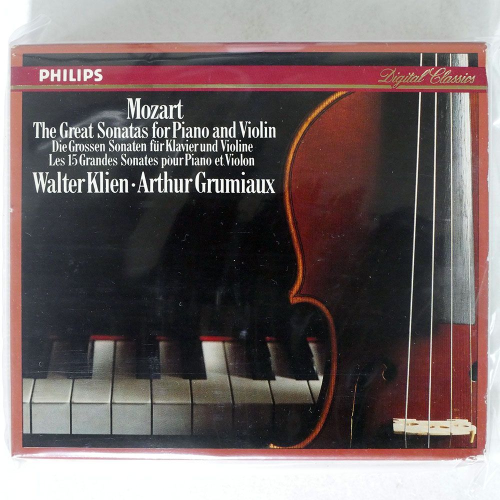 【新品】GRUMIAUX,KLIEN/MOZART:THE GREAT SONATAS FOR PIANO AND VIOLIN(HOLLAND/PHILIPS:412 141-1(18PC ...