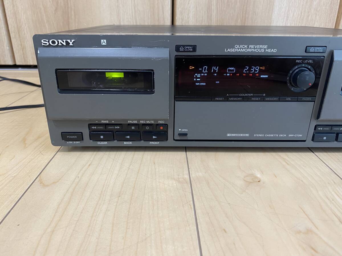 【傷や汚れあり】ソニー SONY SRP-CT3W カセットデッキ 通電確認 中古ジャンクの落札情報詳細 - Yahoo!オークション落札価格 ...