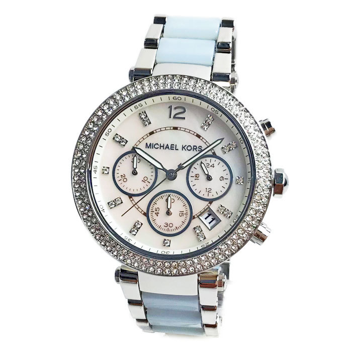 【やや傷や汚れあり】【訳ありアウトレット/箱なし付属品なし】マイケルコース 腕時計 レディース パーカー クロノグラフ MICHAEL ...