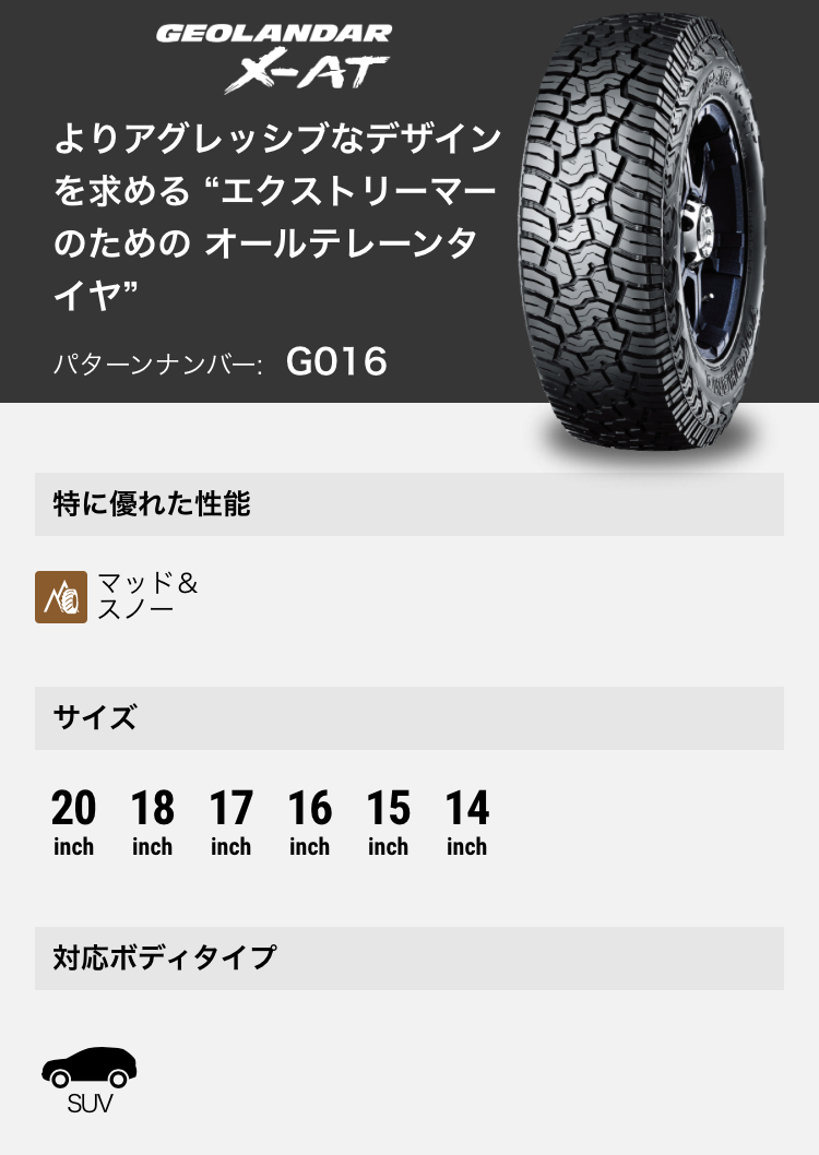 【未使用】ヨコハマ ジオランダーX-AT G016 LT 285/65R18 125/122Q YOKOHAMA GEOLANDAR X-A/T ②の落札情報詳細 - Yahoo!オークション ...
