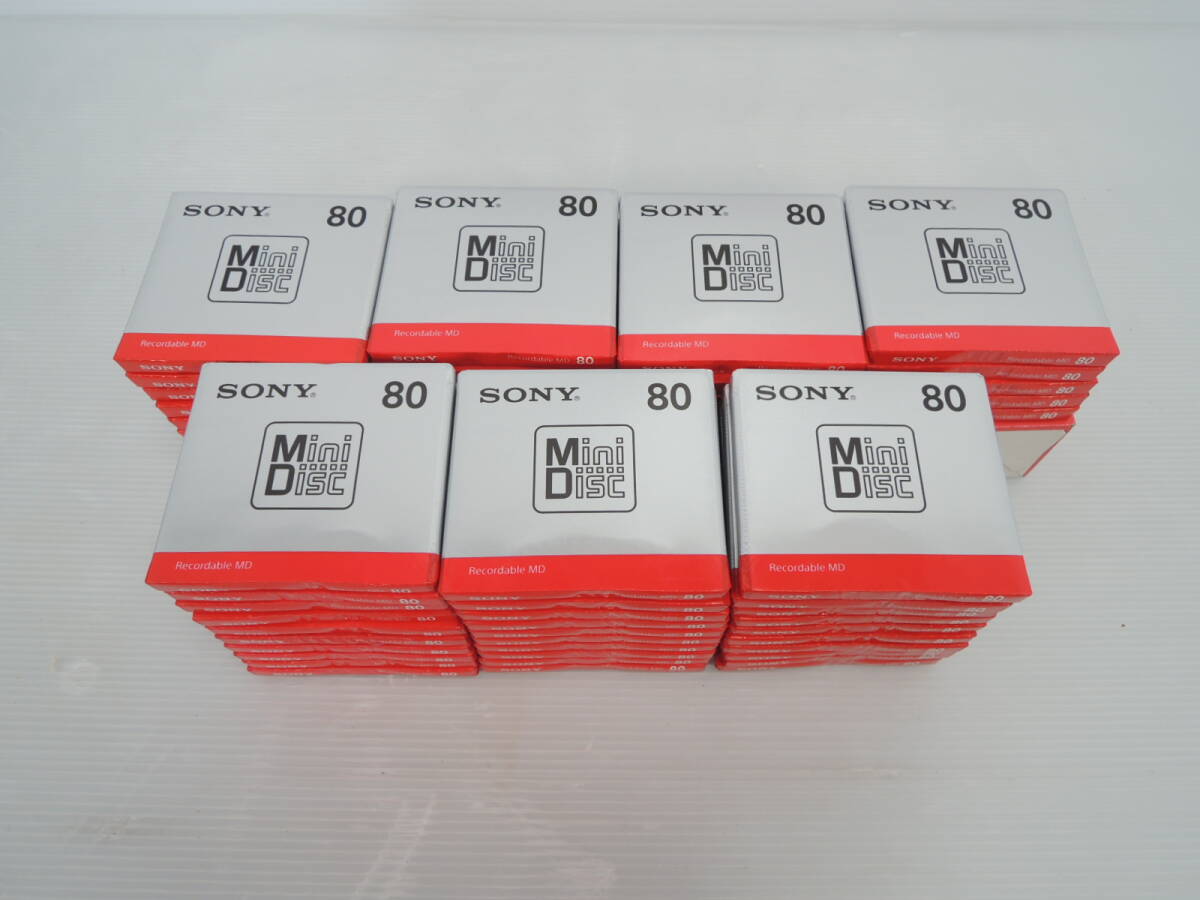 【未使用】新品 SONY ソニー Recordable MD 録音用 ミニディスク 80分 LP2:160分/LP4:320分 70枚まとめて ...