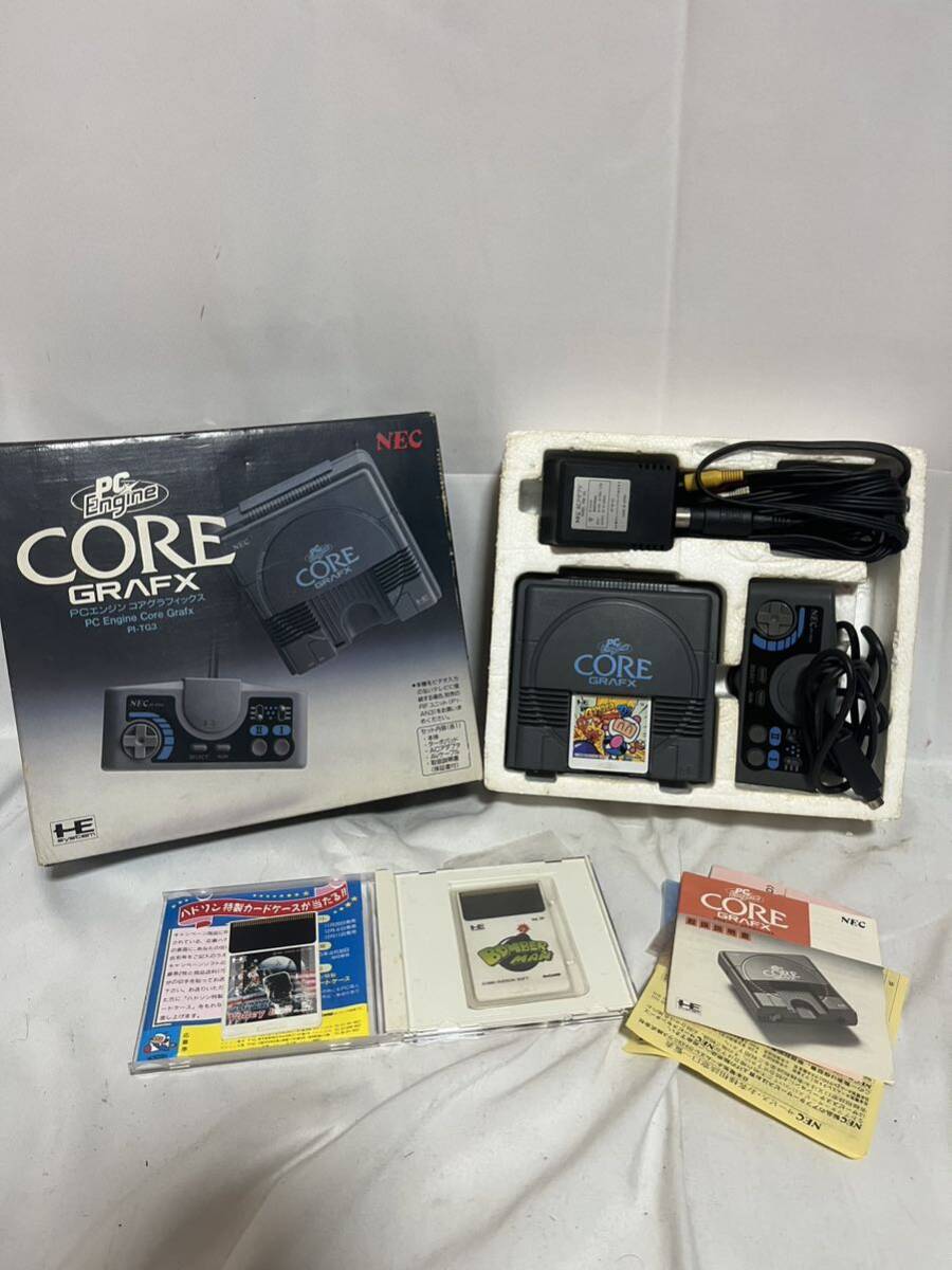 【目立った傷や汚れなし】NEC PCエンジン コアグラフィックス PC Engine CORE GRAFX PI-TG3 BONBERMAN ...