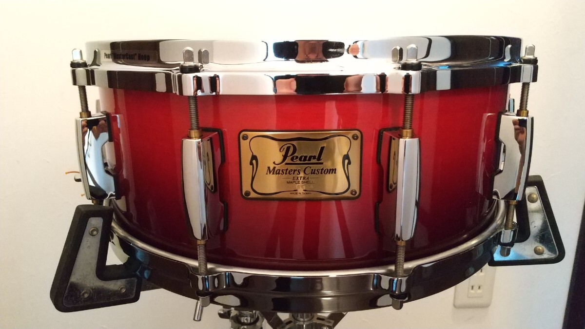 【目立った傷や汚れなし】Pearl スネアドラムmasters custom extra maple shell 14×5.5 美品の落札情報 ...