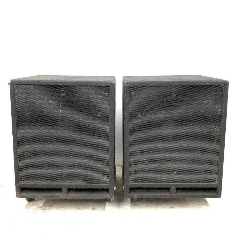 【全体的に状態が悪い】[関東のみ発送可] RENKUS HEINZ レンカス・ハインツ LR-1 2台 サブウーファー サイズ/1台あたり:約 ...