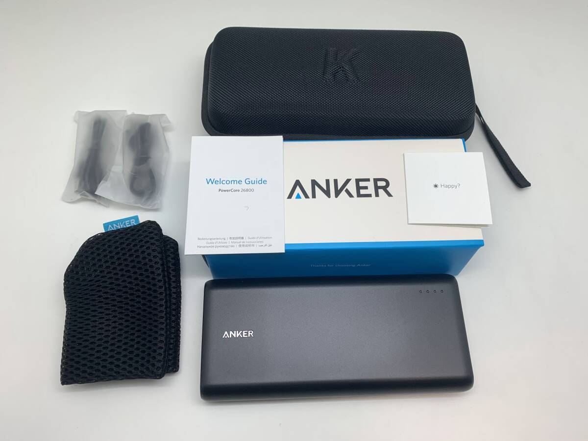 【未使用に近い】☆★Anker Power Core 26800 (A1277) 3ポートUSB急速充電器★☆の落札情報詳細 - Yahoo!オークション落札価格検索 オークフリー