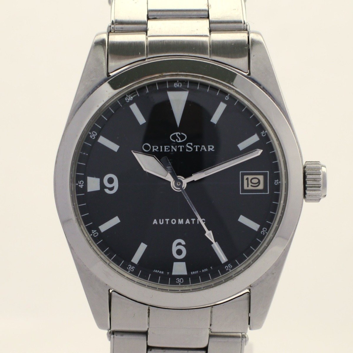 【やや傷や汚れあり】 1円 ～ 中古品 オリエントスター ORIENT STAR マスターシップ WZ0051ER 自動巻き エクスプローラーダイヤル ブラック EROT-C0の落札情報詳細 ...