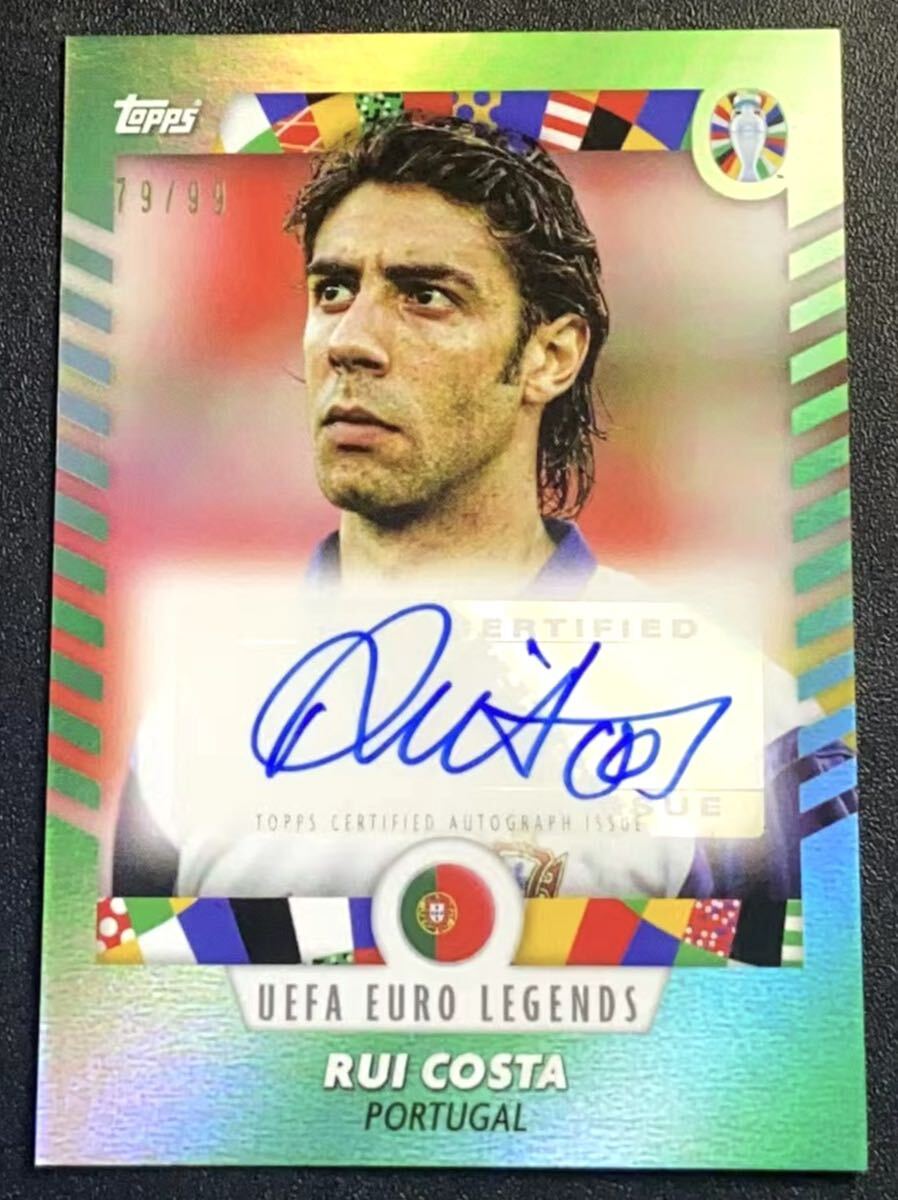 【目立った傷や汚れなし】TOPPS 2024 EURO LEGENDS AUTO 直筆サインカード RUI COSTA マヌエル・ルイ・コスタ ...
