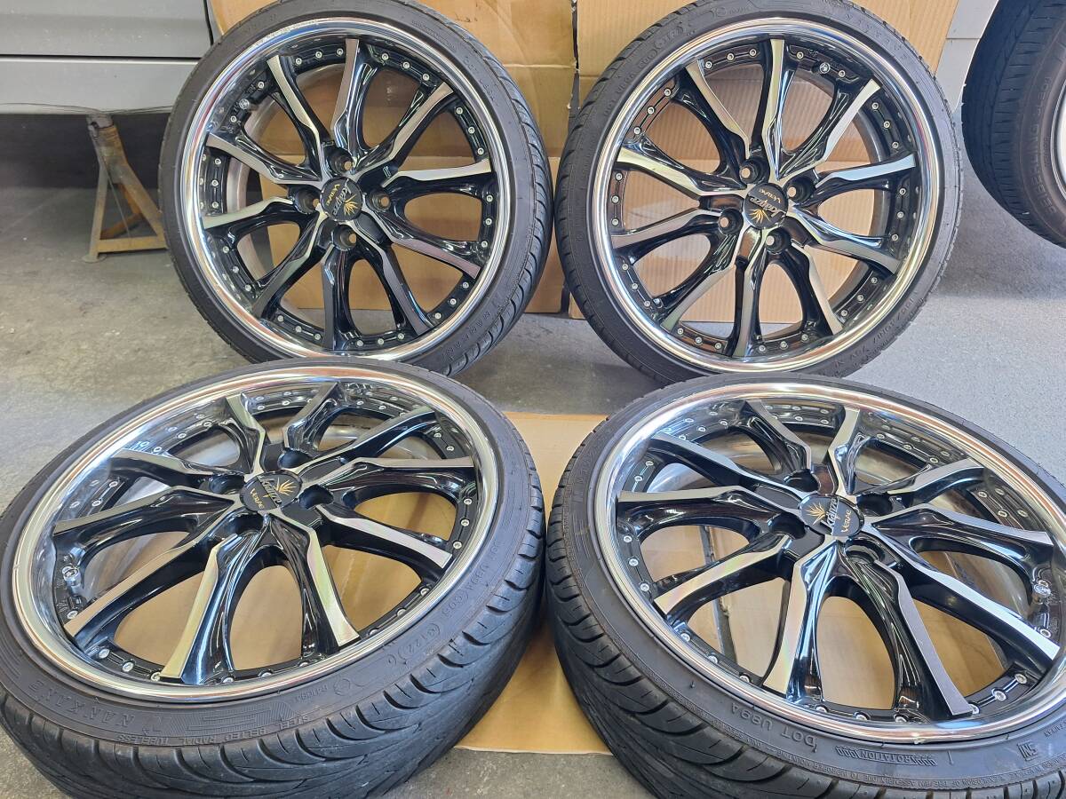 【全体的に状態が悪い】Kranze Verae ウェッズ クレンツェ ヴェラーエ 17インチ 5.5J +45 165/40 1円売り切り 軽 ...