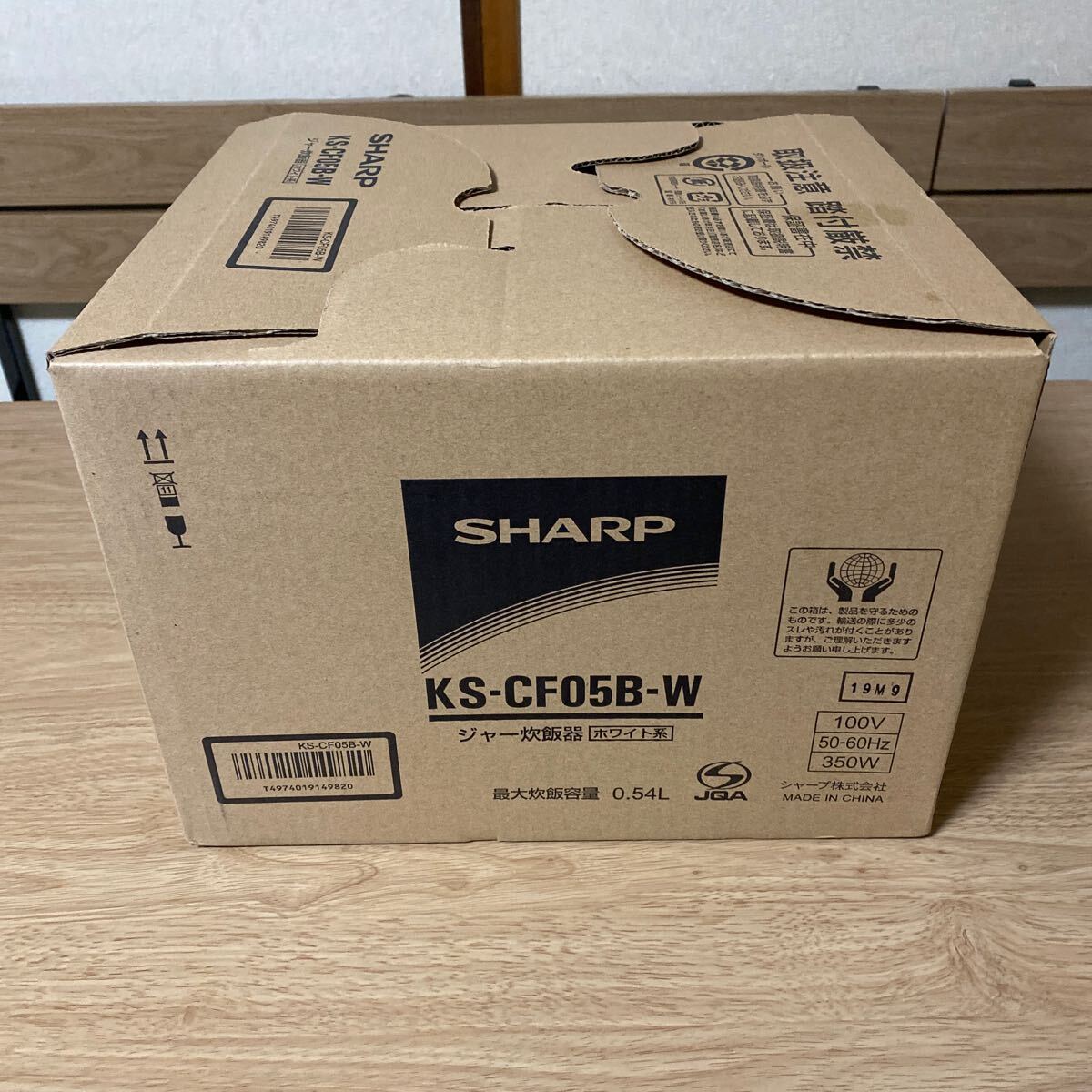 【未使用】新品 未使用品 SHARP ジャー炊飯器 KS-CF05B-W ホワイト系 炊飯容量0.54L 50/60hz 3合炊の落札情報詳細 - ヤフオク落札価格検索 オークフリー