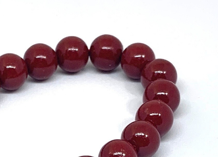 【未使用】銀朱色の朱砂ブレスレット 陰陽五行財運ブレスレット 10ミリ×19粒 約16.5センチ00084の落札情報詳細 - Yahoo!オークション落札価格検索 オークフリー