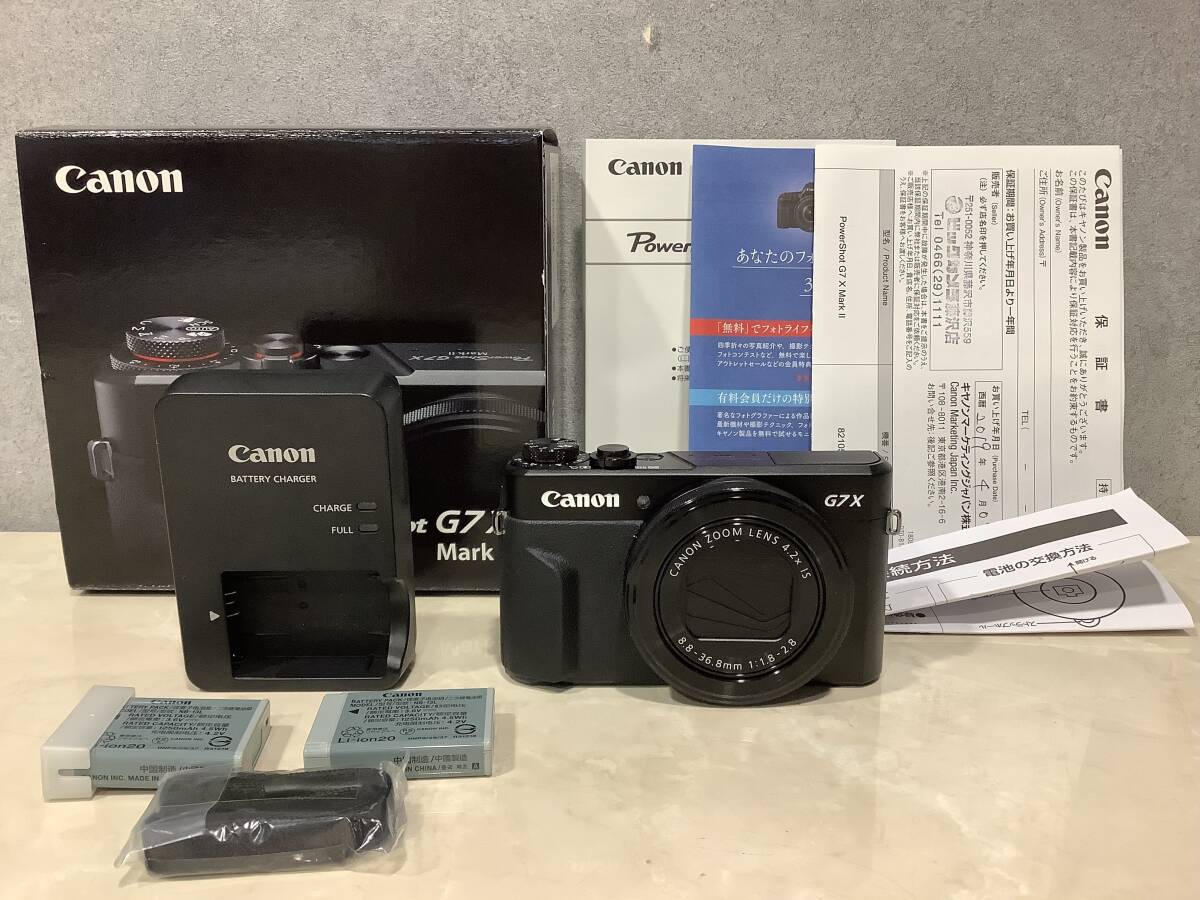 【やや傷や汚れあり】1円〜 動作確認済 Canon キャノン PowerShot G7 X MARK II（ブラック）の落札情報詳細 - Yahoo!オークション落札価格検索 オークフリー