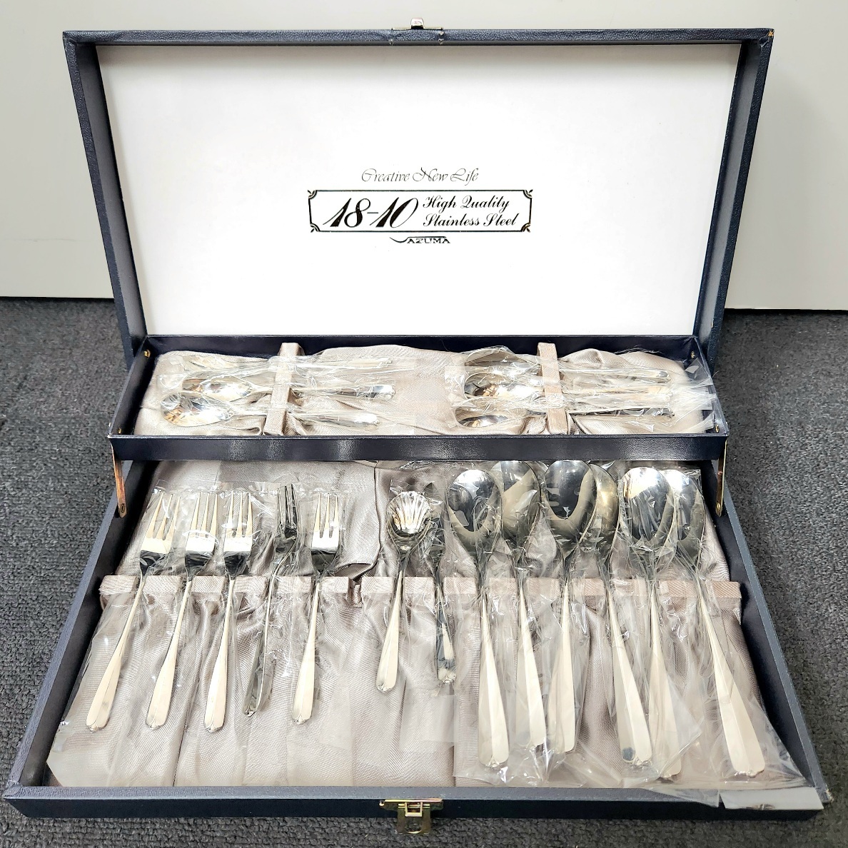 【未使用】C-08174K【1円スタート】AZUMA アズマ 18-10 カトラリー セット シルバー スプーン フォーク 食器 箱入り 保管品 未使用 洋食器 キッチンの落札情報詳細 ...