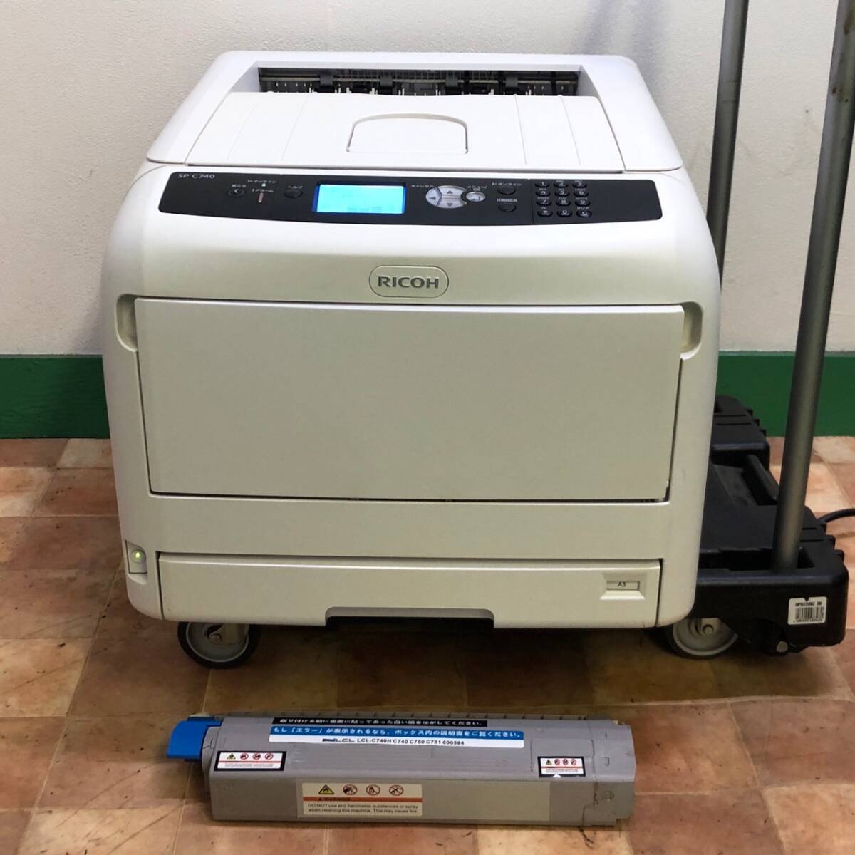 【目立った傷や汚れなし】BGm086I 160 RICOH SP C740 リコー LEDプリンター A3 カラーレーザー コンパクト 高速 ...