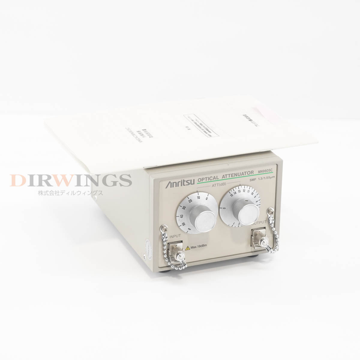 【やや傷や汚れあり】[JB] 保証なし MN9605C Anritsu SMF 1.3/1.55μm アンリツ OPTICAL ATTENUATOR 光減衰器 オプティカルアッテネーター 取扱 ...