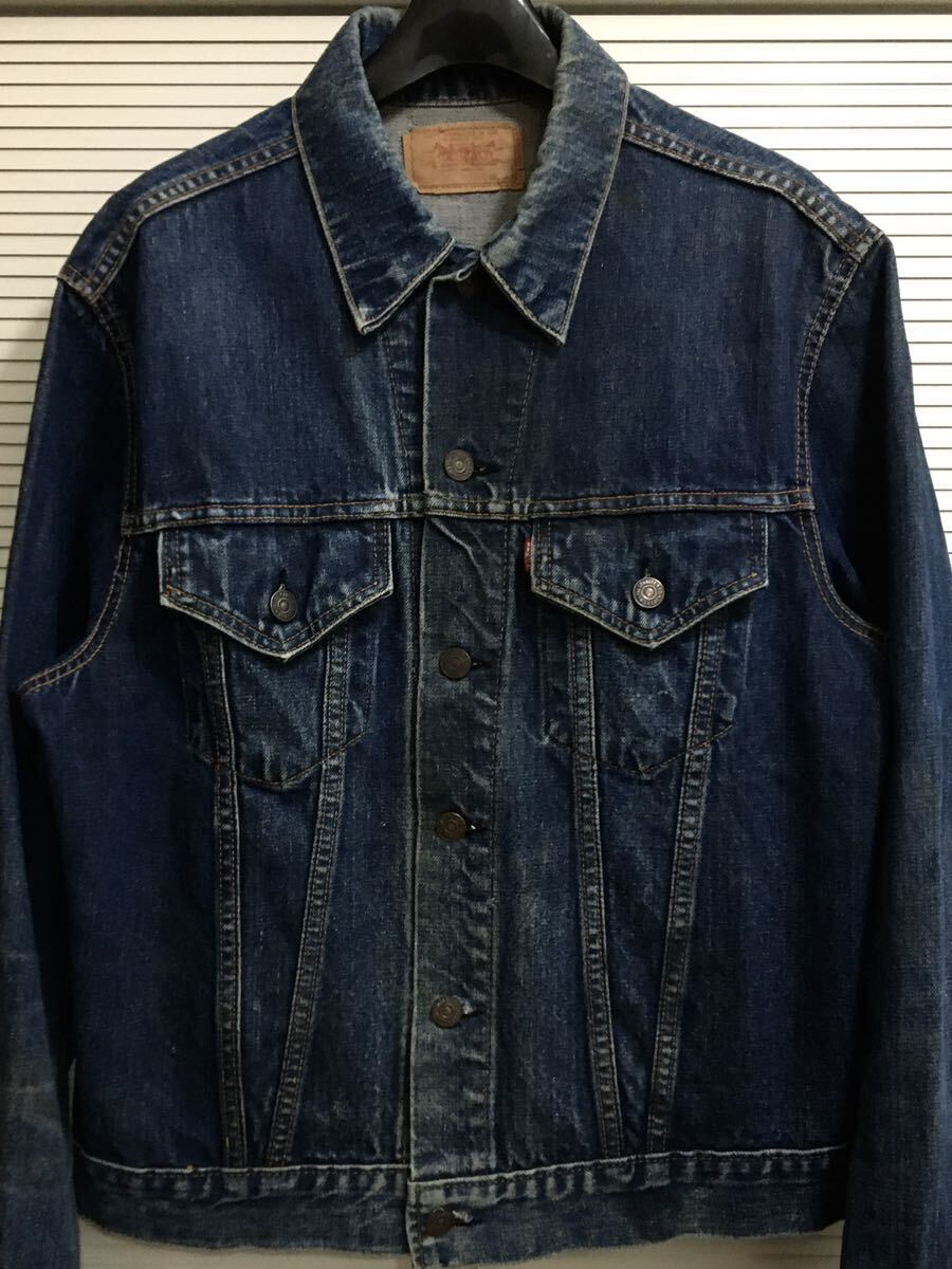 【やや傷や汚れあり】【初期557型】真紺 BIGE 42-40 70505 60年代 ビッグサイズ 極上ハチノス リーバイス LEVIS 501XX 506XX 507XX 557 558 ...