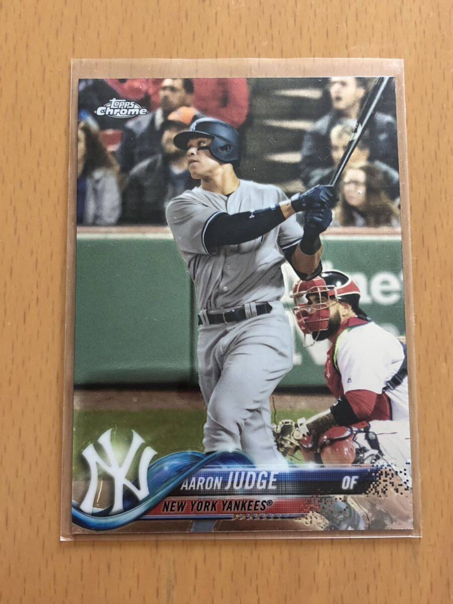 【未使用に近い】2018 Topps Chrome Aaron Judge #1 New York Yankeesの落札情報詳細 ...