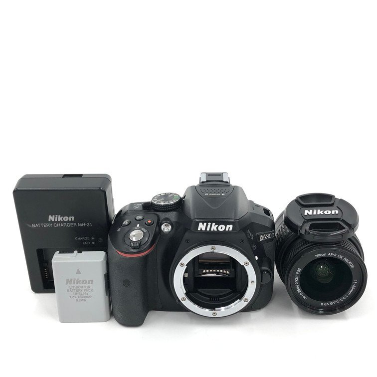 【傷や汚れあり】Nikon ニコンD5300 DX AF-S NIKKOR 18-55mm 1：3.5-5.6 通電〇 バッテリーチャージャー付き【CHAX7013】の落札情報詳細 ...