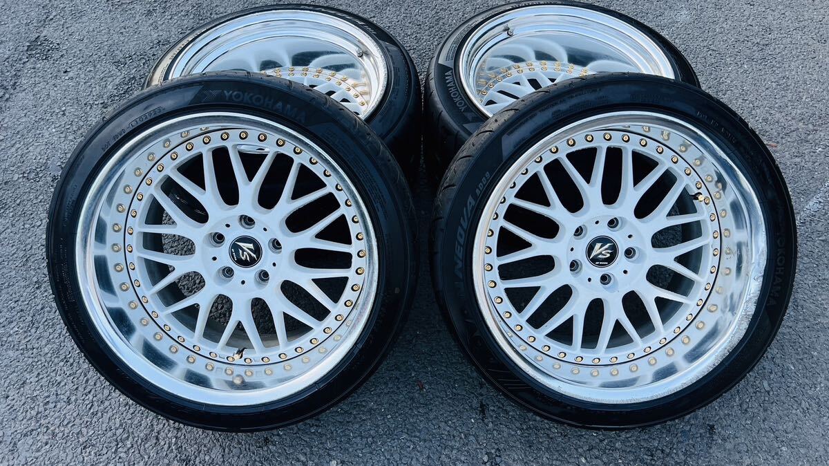 【傷や汚れあり】ワーク18インチ VSxxシリーズ 11j 12j WORK深リム 265/35/18 295/35/18 114.3 4本 ...