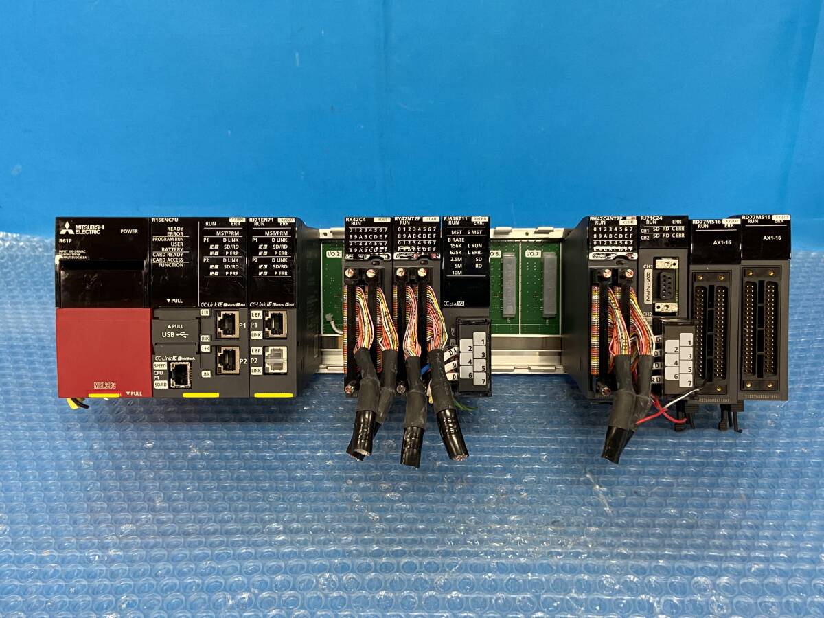 【傷や汚れあり】[CK21725] MITSUBISHI 三菱電機 R61P R16ENCPU RJ71EN71 RX42C4 ...