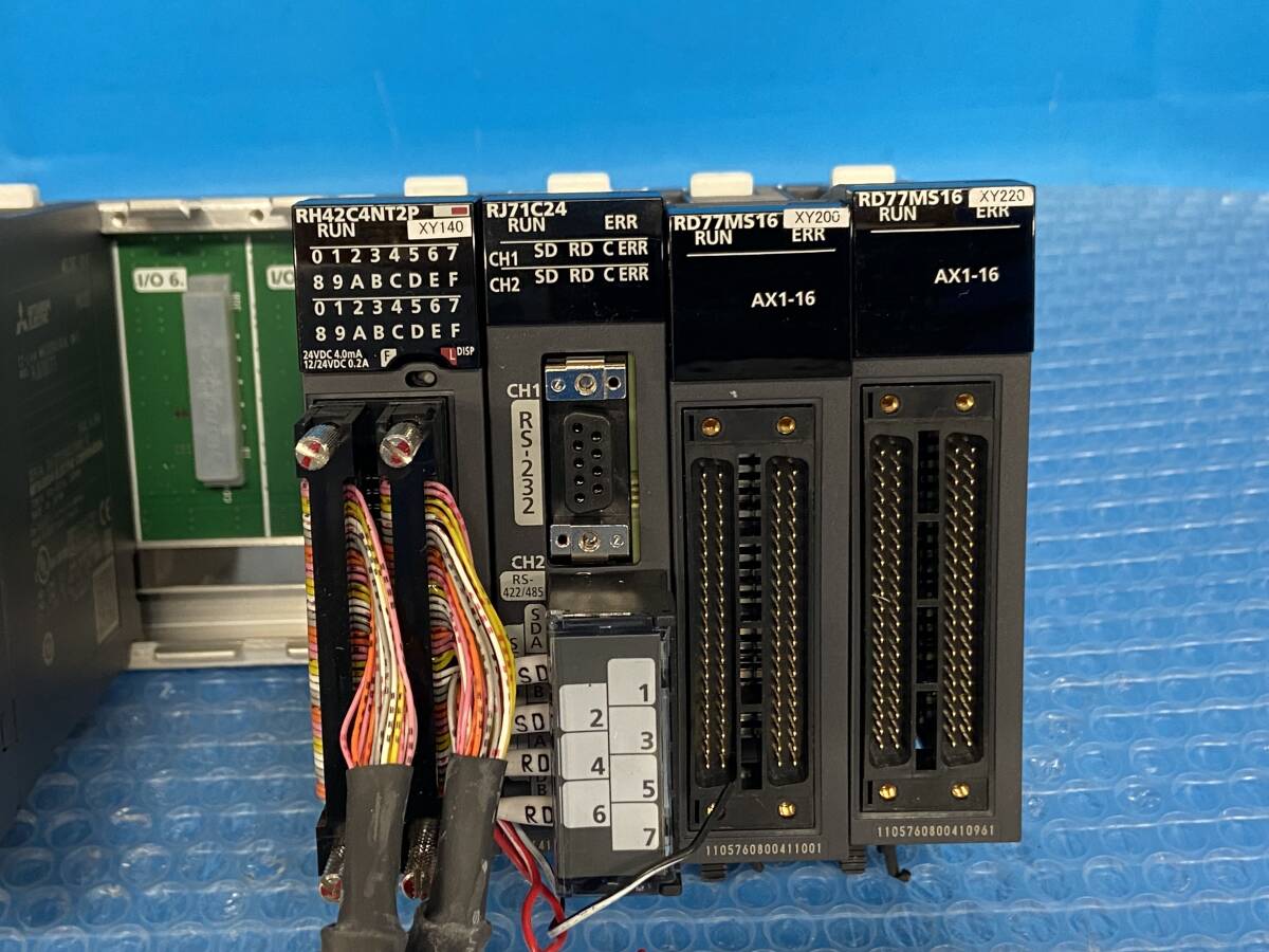 【傷や汚れあり】[CK21725] MITSUBISHI 三菱電機 R61P R16ENCPU RJ71EN71 RX42C4 ...