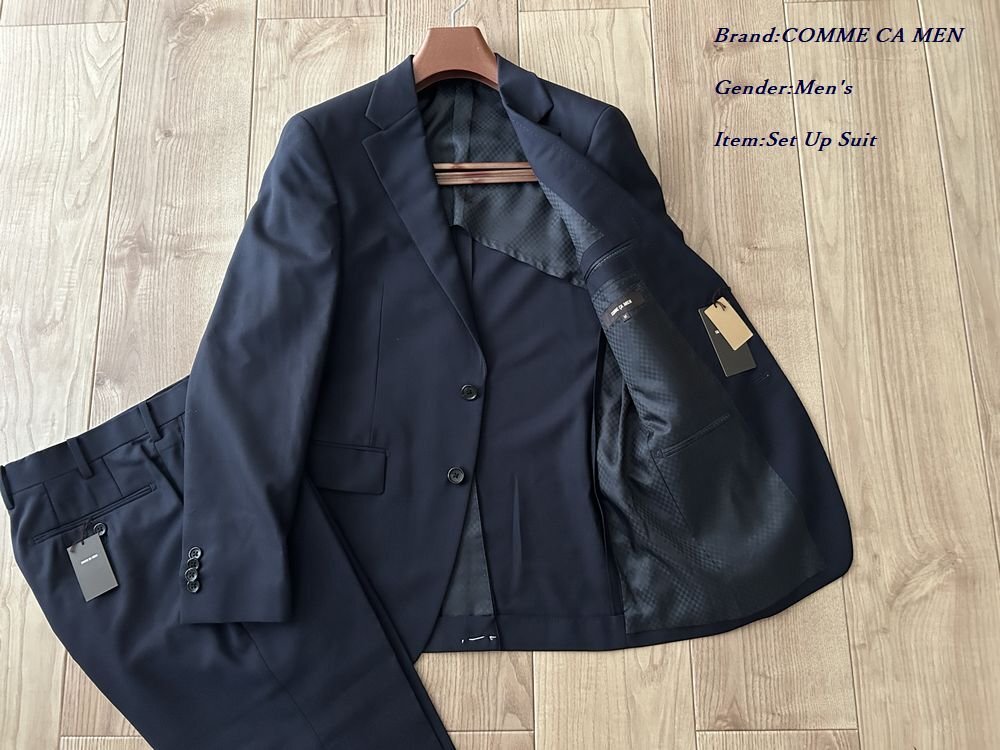 【未使用】新品訳有り COMME CA MEN コムサメン ウールトロピカル プレーンカラー スーツ 09ネイビー Mサイズ 01SG01 定価75,900円の落札情報詳細 - Yahoo ...