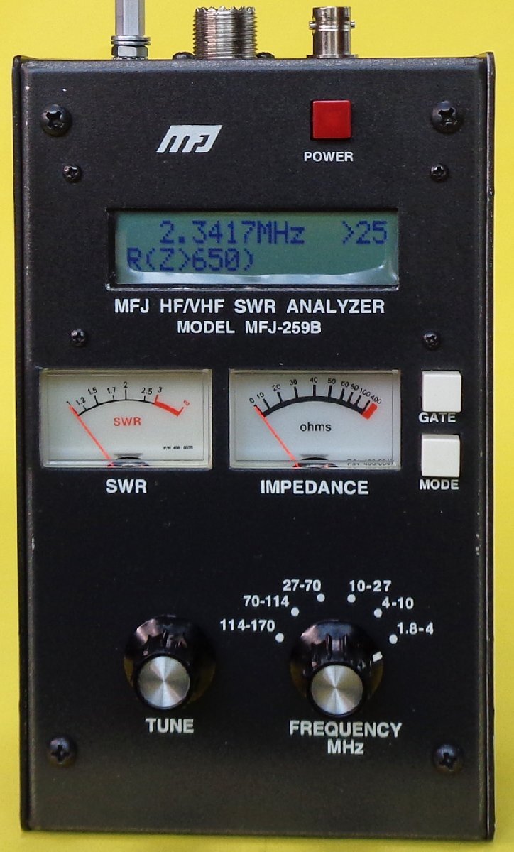 【やや傷や汚れあり】MFJ 1.8~170MHz SWRアナライザー MFJ-259Bの落札情報詳細 - Yahoo!オークション落札価格検索 ...
