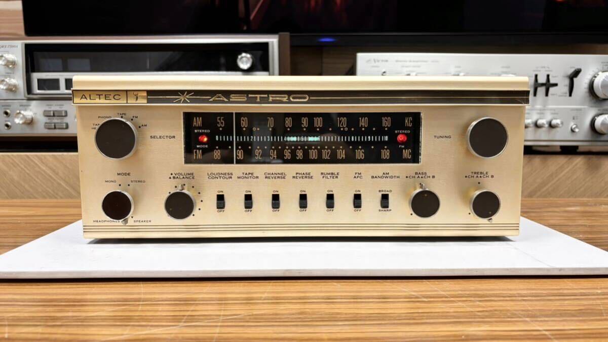 【目立った傷や汚れなし】ALTEC アルテック ASTRO 708A ステレオレシーバー レシーバーアンプ プリメインアンプ メンテナンス品 ...