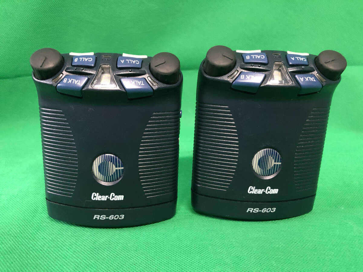 【やや傷や汚れあり】Clear-Com (クリアカム/クリアーカム) RS-603 2台セット 2CHベルトパック型リモートステーション 子機 ...