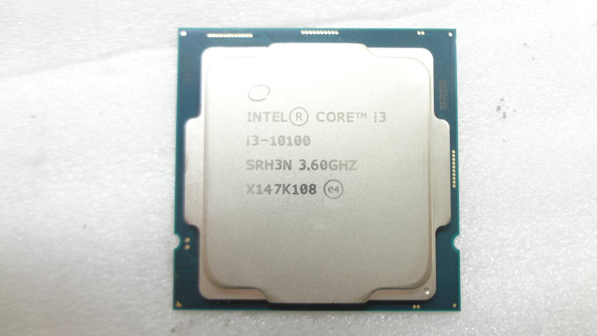 【傷や汚れあり】1円～ CPU Intel Core i3 i3-10100 SRH3N 3.6GHz Socket 1200 中古動作品 ...
