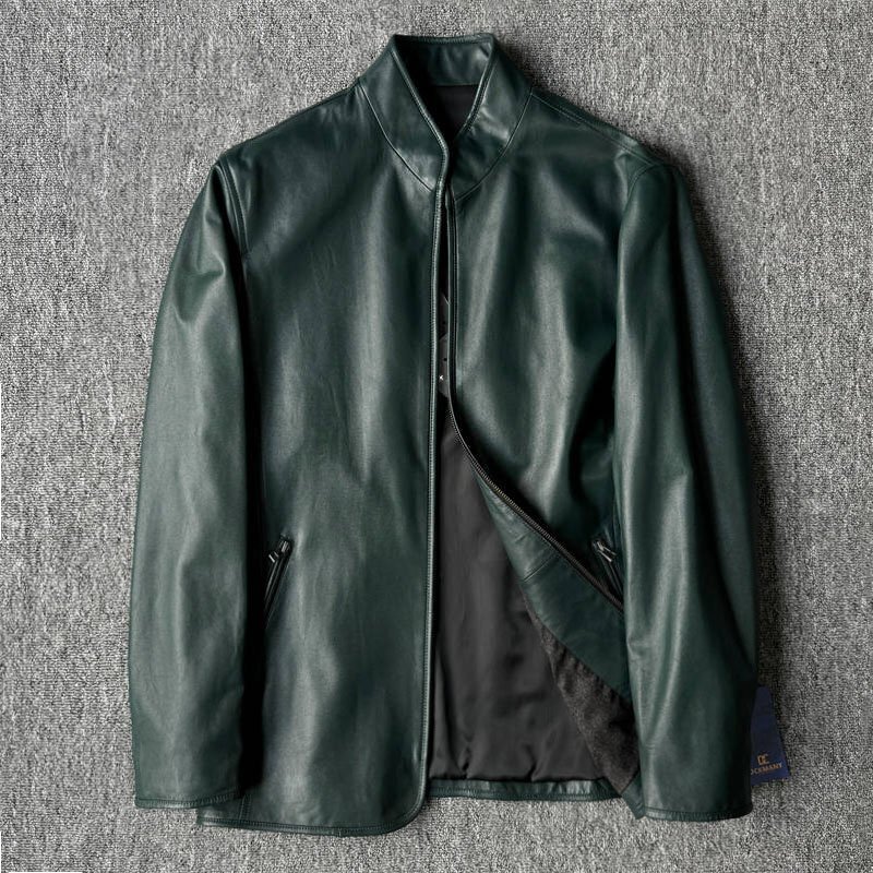 【未使用】最高級 EU製 DCKMANY新品 希少色 メンズ レザージャケット 上質羊革 シングルライダース 本革 トラッカースタイル グリーン A8021-3XLの落札情報詳細 ...