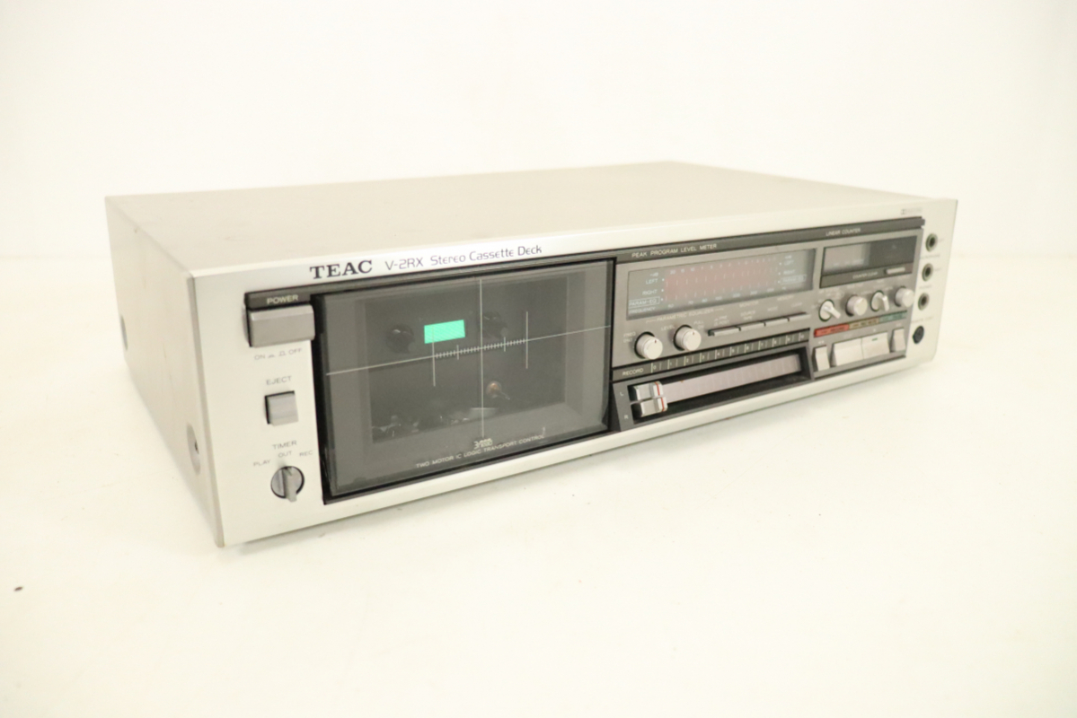 【やや傷や汚れあり】【通電OK】TEAC V-2RX テック ステレオカセットデッキ カセット オーディオ機器 レトロ アナログ_GID ...