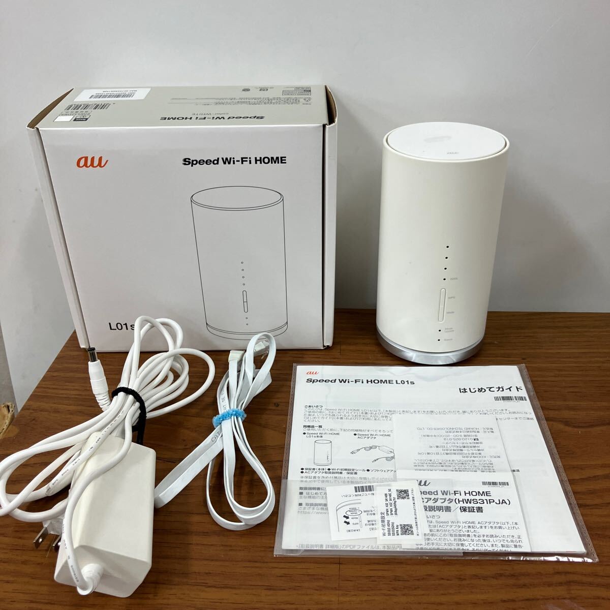 【傷や汚れあり】K2410-3023 au Speed Wi-Fi HOME L01 S HWS32MWA ホワイト 通電のみ確認済み 取説・ケーブルあり 中古 60サイズ発送予定の落札情報 ...