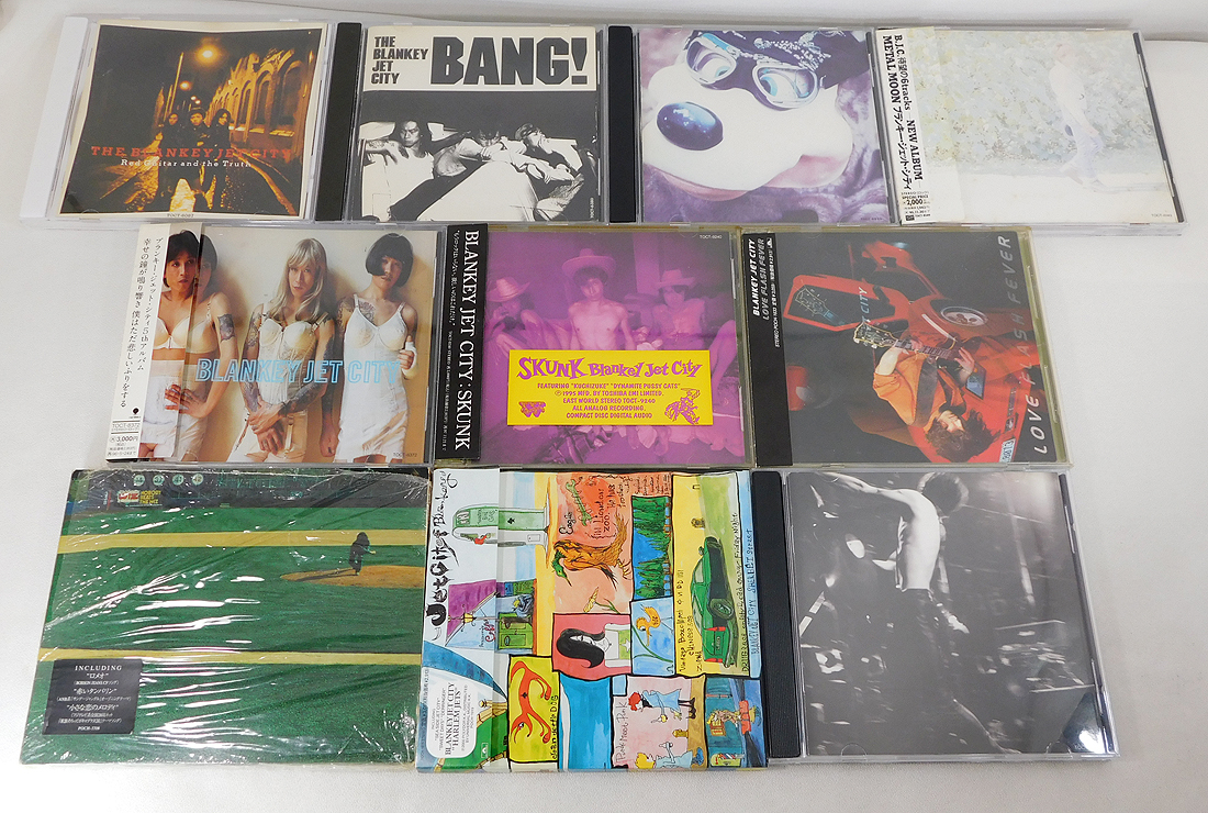 【傷や汚れあり】【即決】BLANKEY JET CITY 全オリジナル・アルバム+LIVE!!![CD]計10枚セット/Metal Moon含む/帯付き有/ブランキージェットシティ/浅井健一の ...
