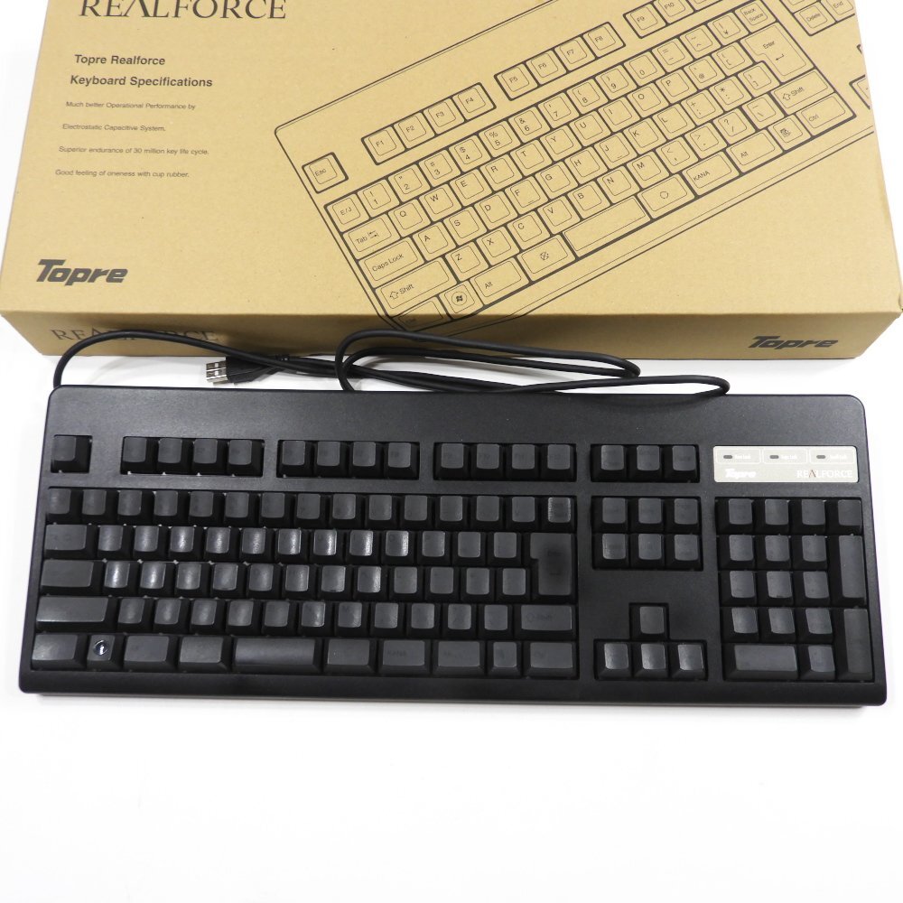 【やや傷や汚れあり】ジャンク 東プレ Realforce 108UDK SJ38C0 30g ブラック・昇華印刷モデル #28063 ...