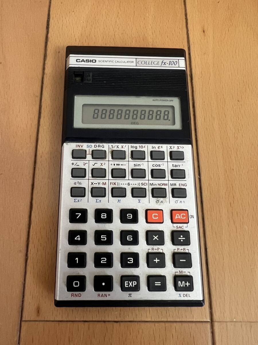 【やや傷や汚れあり】CASIO カシオ fx-100 関数電卓 CASIO SCIENTFIC CALCULATOR COLLEGE fx－100 動作良好の落札情報詳細 - Yahoo ...