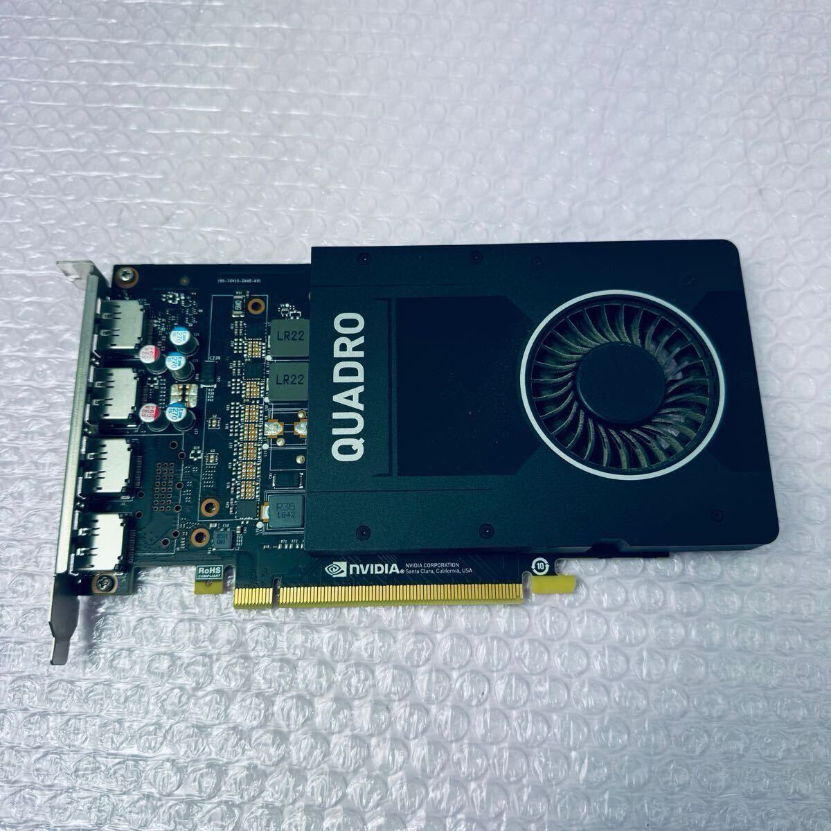 【やや傷や汚れあり】① 全ポートでBIOS画面を確認OK NVIDIA Quadro P2000 GDDR5GB グラフィックボード ...