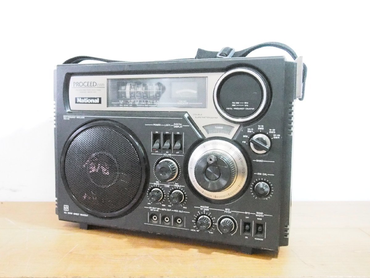 【傷や汚れあり】☆【2T1024-22】 National ナショナル RF-2600 100V PROCEED 2600 FM/MW/SW1～4 6 BAND RECEIVER ジャンクの ...
