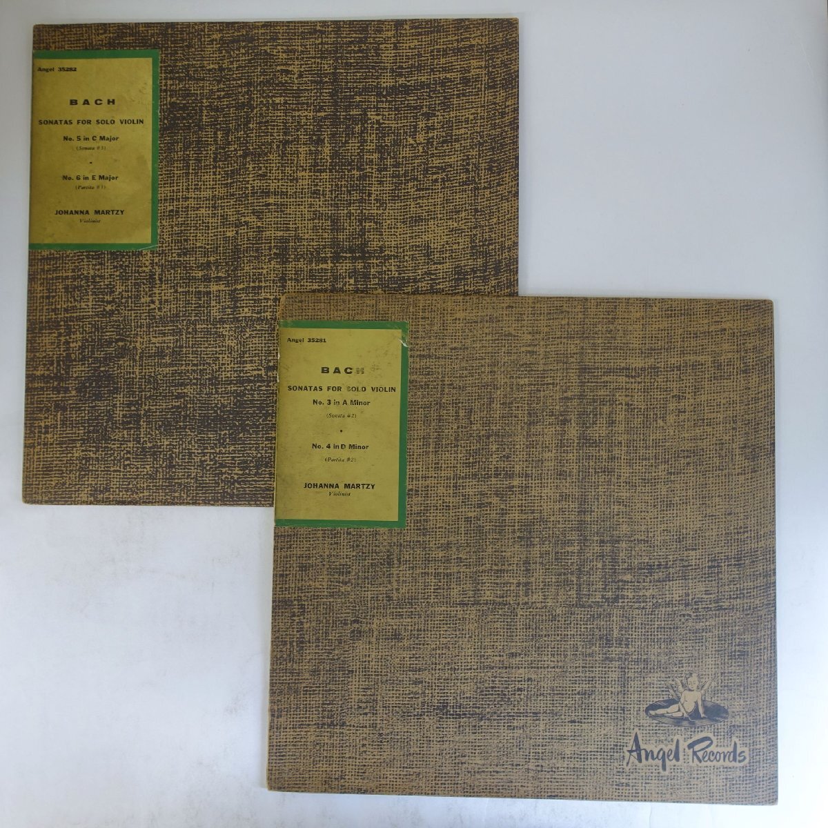 【やや傷や汚れあり】19062474;【稀覯！英ANGEL/2LP】ヨハンナ・マルツィ J.S.バッハ/無伴奏ヴァイオリン・ソナタとパルティータ集の落札情報詳細 - Yahoo!オークション ...