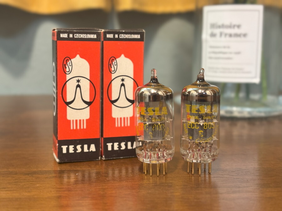 【未使用に近い】TESLA ECC803S 2本セット！未使用品！同一ロット！金足！NOS！美品！希少！ その② Marantz7 ...