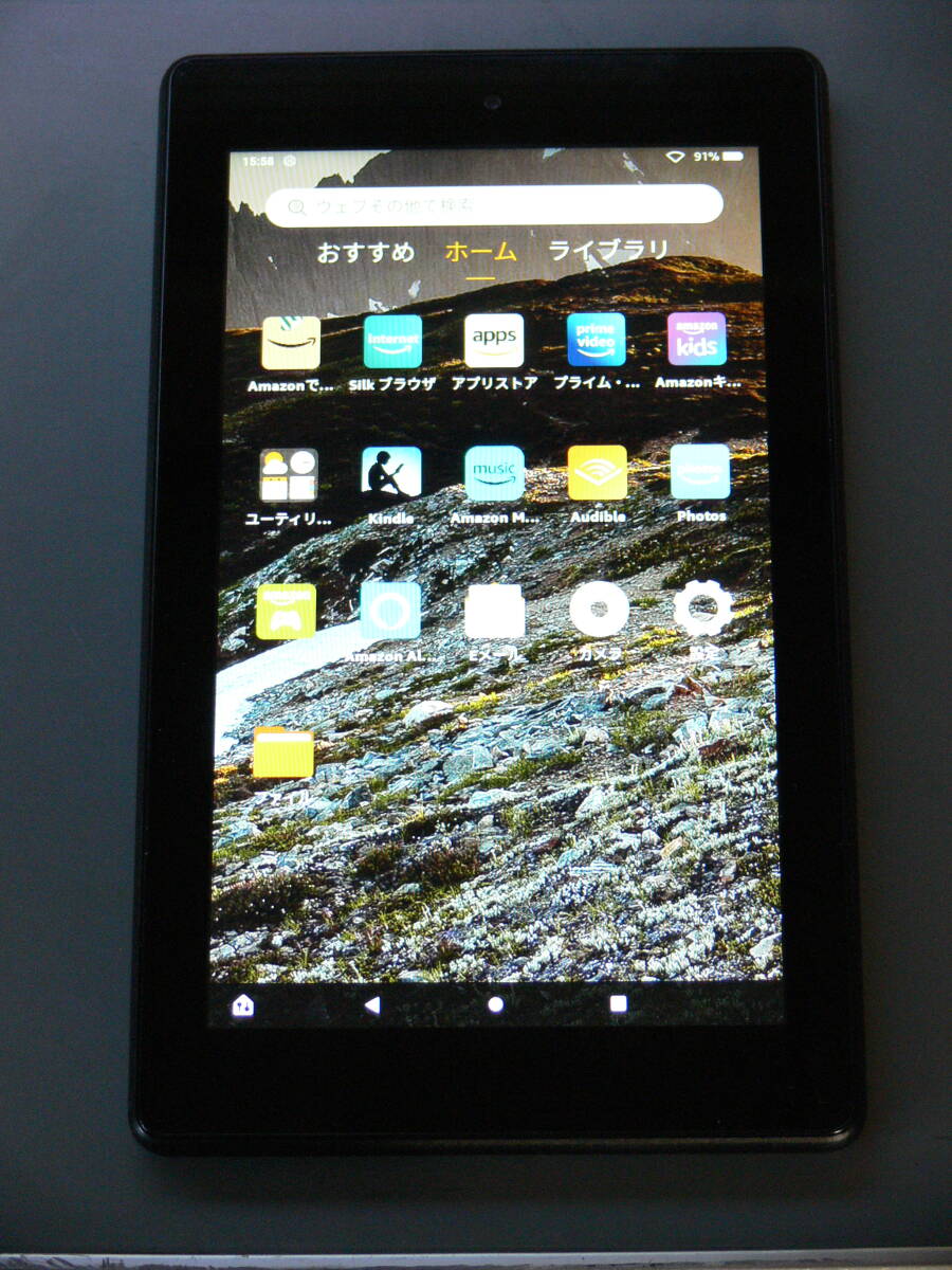 【やや傷や汚れあり】amazon fire 7 (第9世代) MODEL NO：M8S26G 7インチ Wi-Fi Tablet タブレット ...
